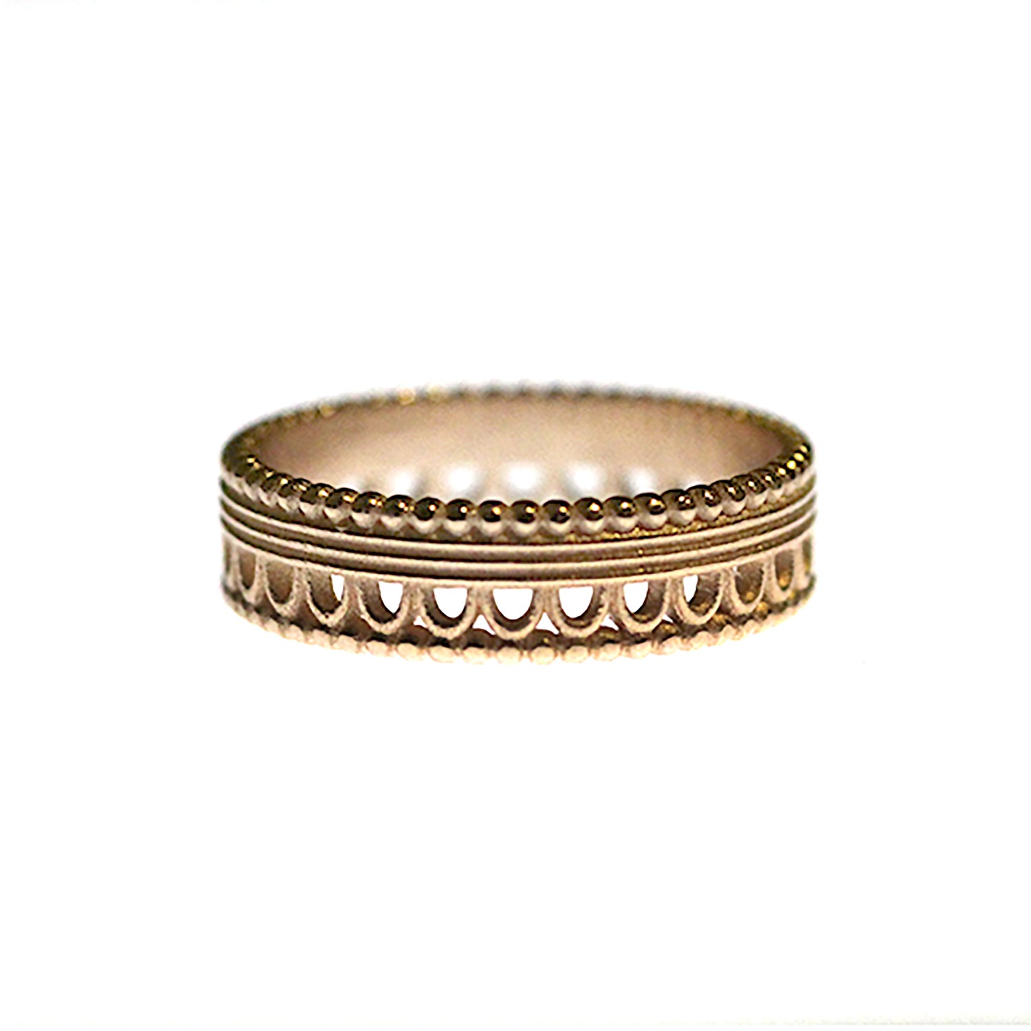 Antique Lace Pattern Gold Ring | VicStoneNYC Fine Jewelry | Wolf & Badger