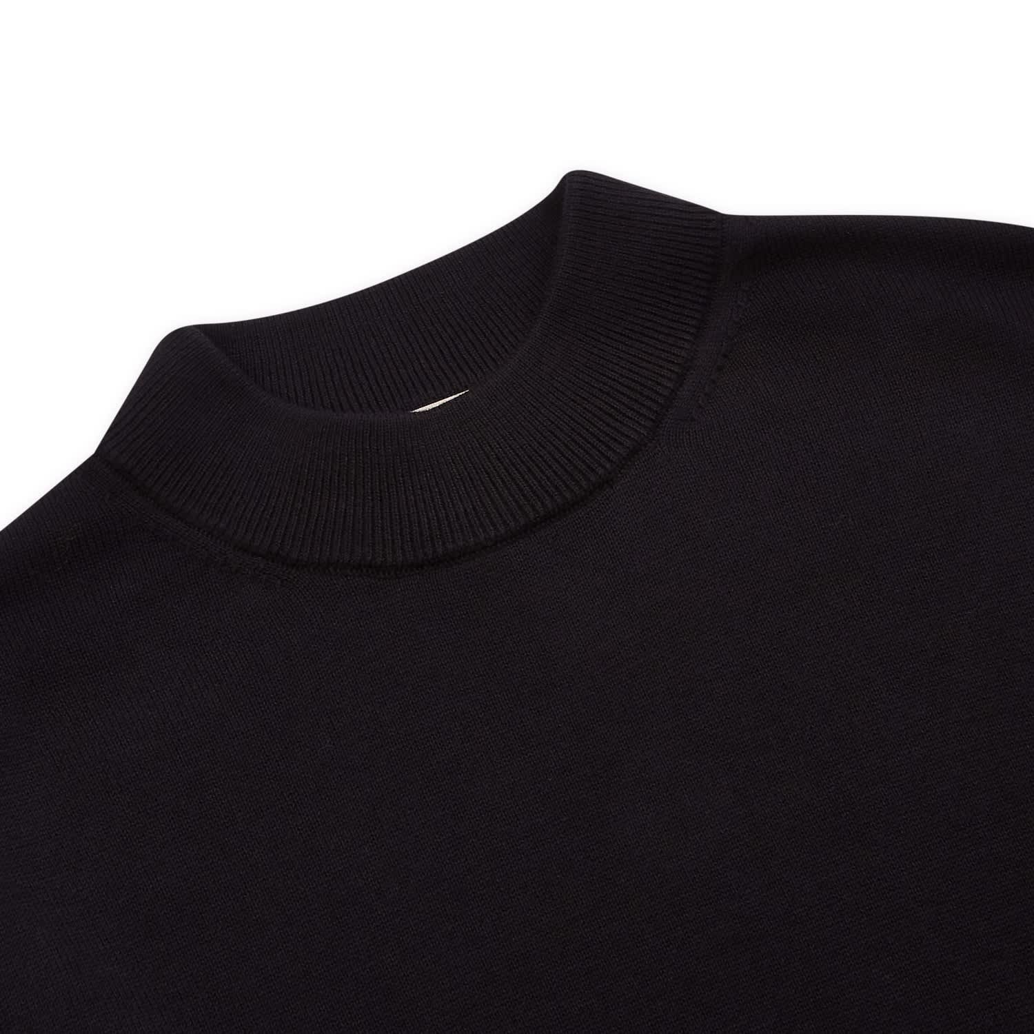 Mock Turtle Neck - Black | Burrows & Hare | Wolf & Badger Mock Turtle Neck - Black | Burrows & Hare | Wolf & Badger