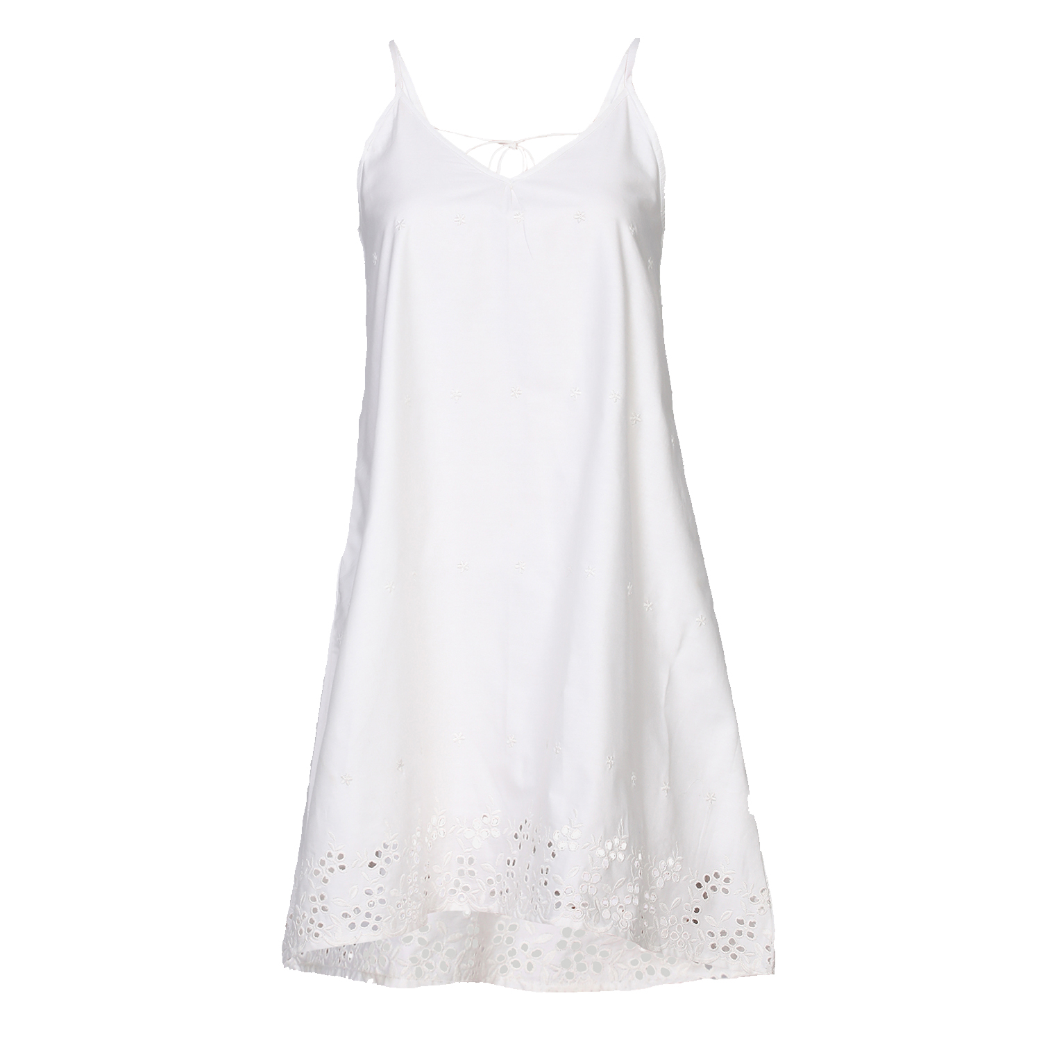 Short Tent Dress With Back Tie White | Reistor | Wolf & Badger