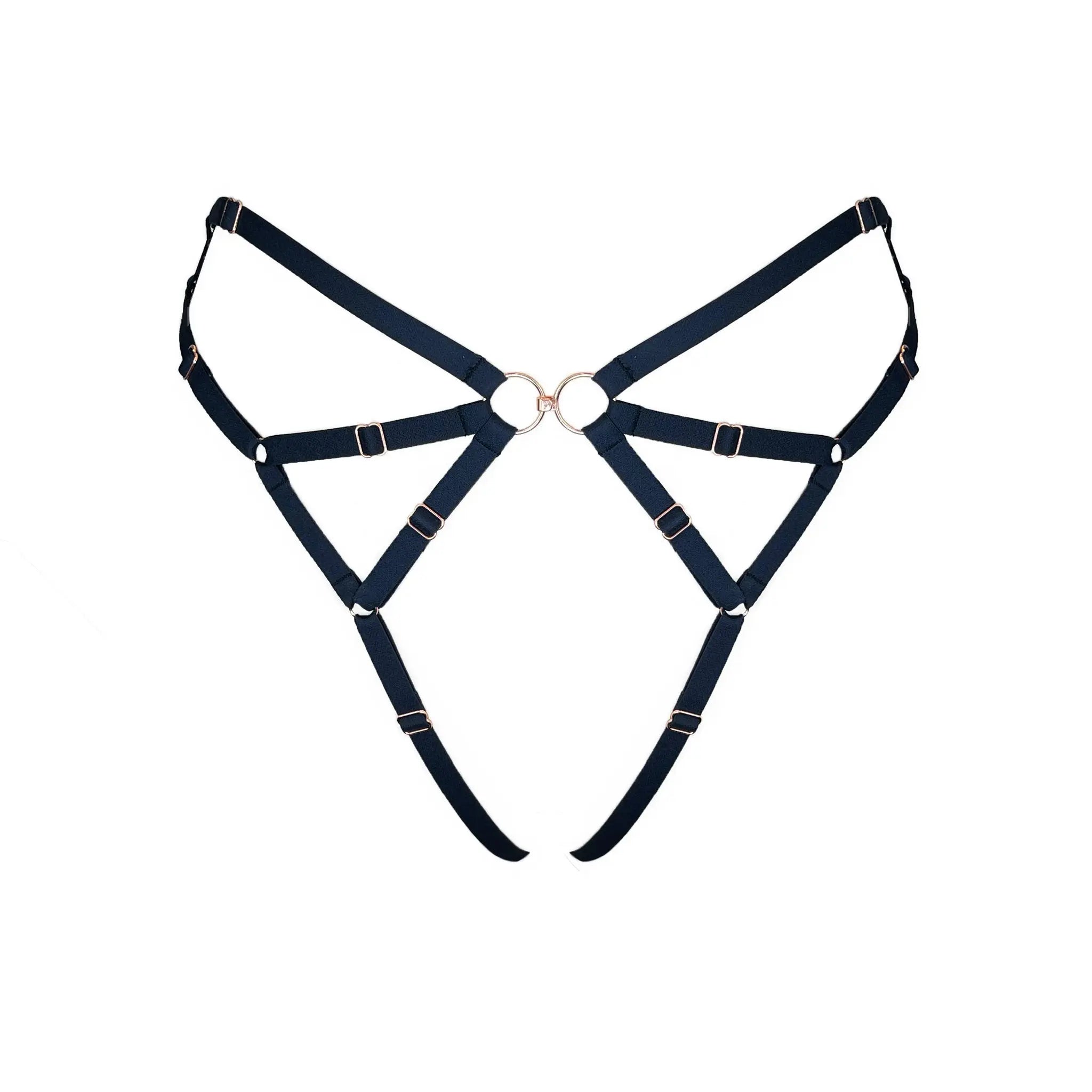Frisson Harness Panty Black | Monique Morin Lingerie | Wolf & Badger