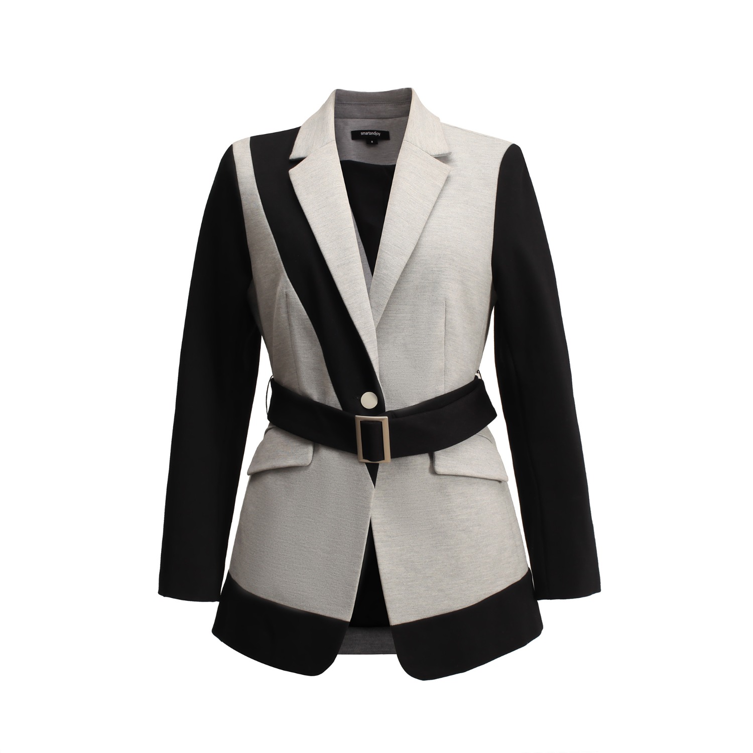 Color Block Tailor Jacket In Jersey | Smart and Joy | Wolf & Badger