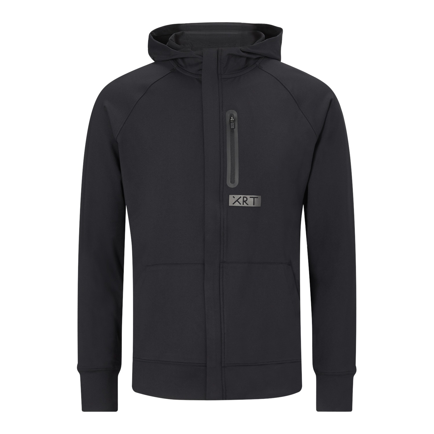 Stealth Hooded Tech Jacket Black | XRT | Wolf & Badger