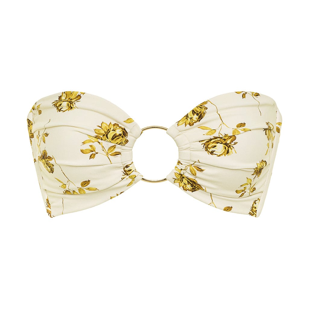 Montce Women's Gold / Black / White Gold Filigree Tori Ties Bandeau ...