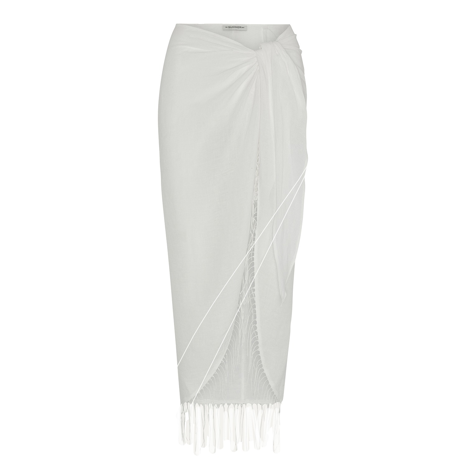 Layla Linen Pareo - Ivory | The Summer Edit | Wolf & Badger
