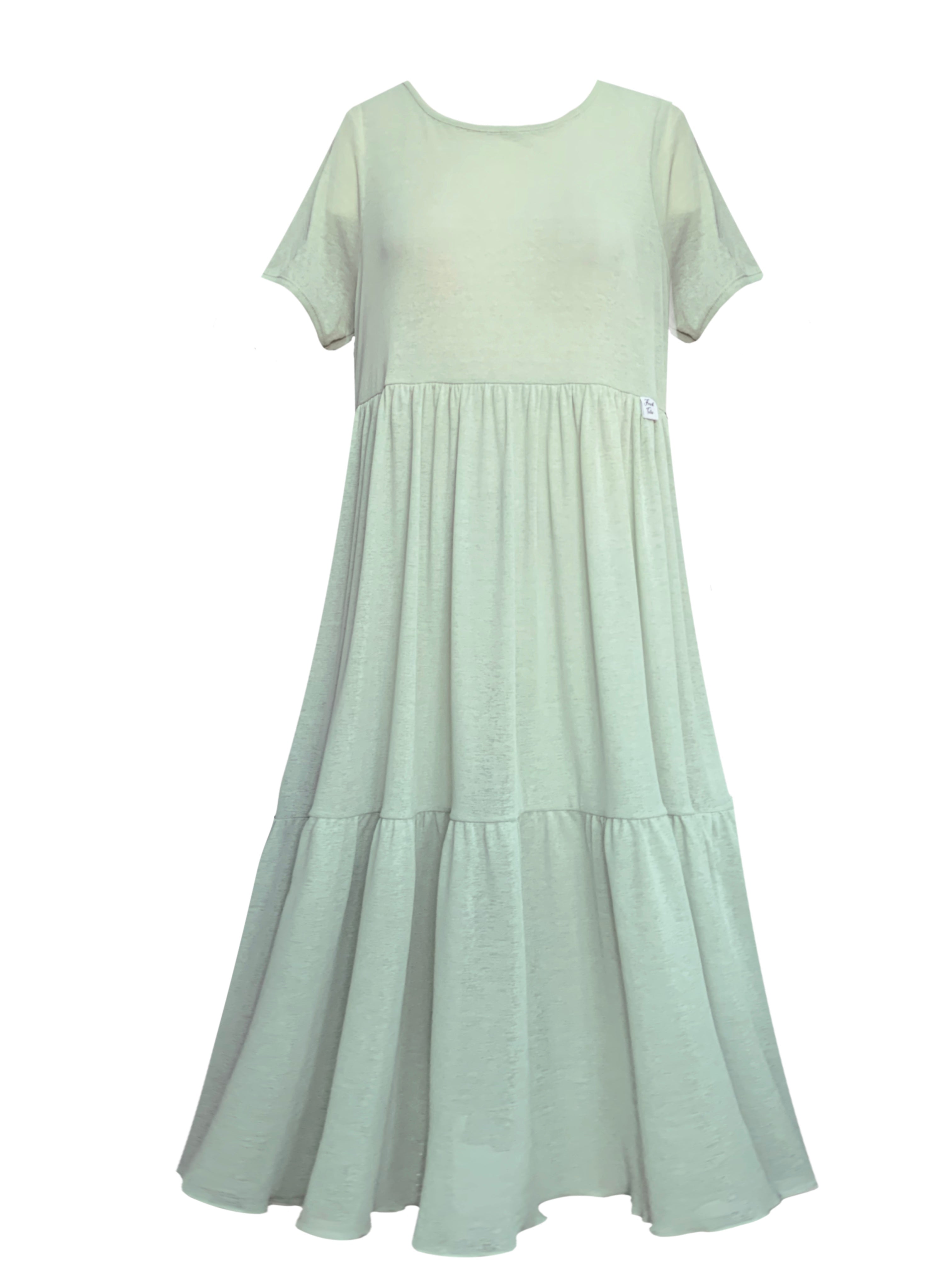Juniper Sheer Midaxi Dress In Mint | Frock Tales | Wolf & Badger