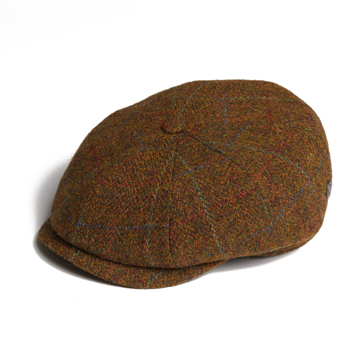 Harrison Savanna Brown Harris Tweed Newsboy Cap | Dasmarca Hats | Wolf ...