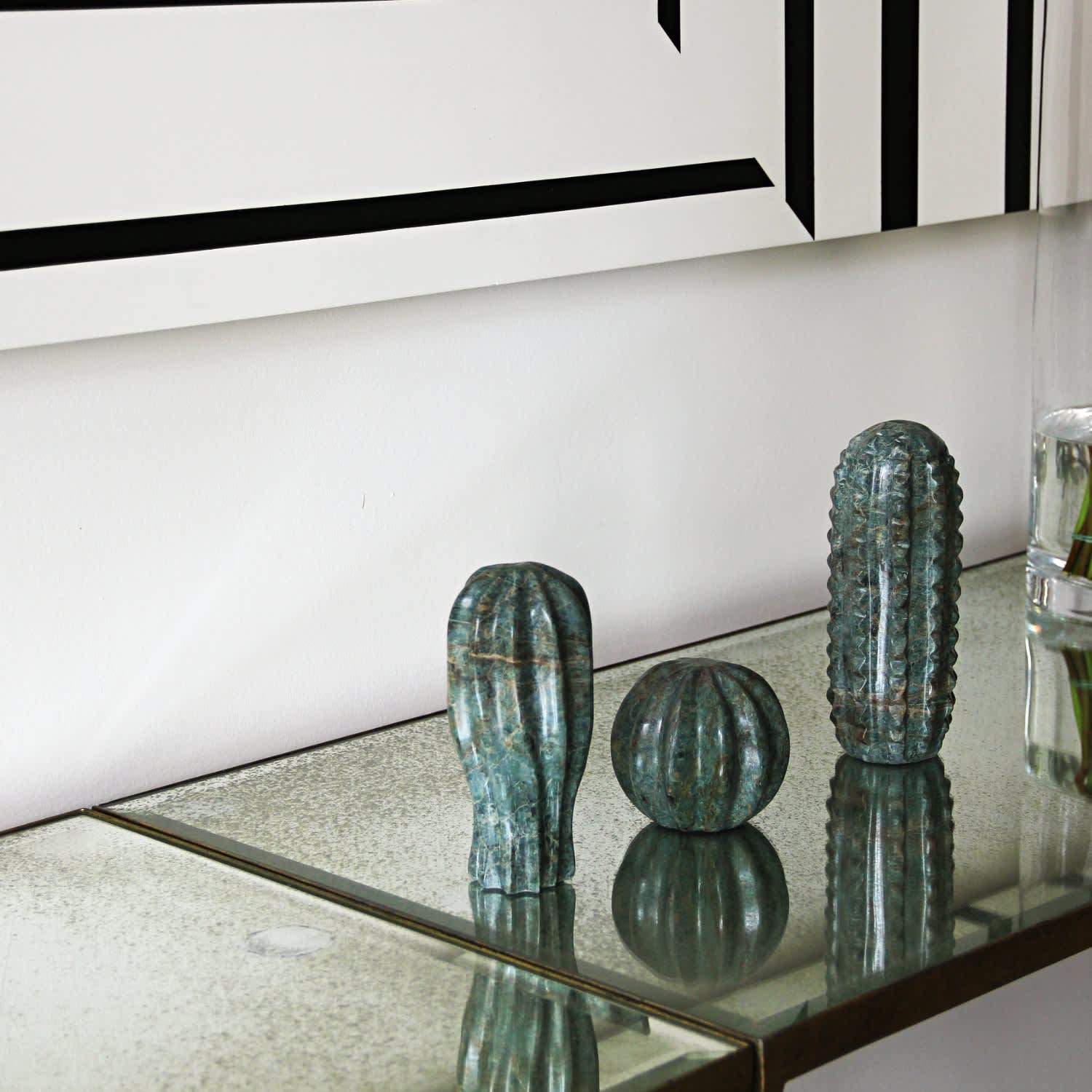 Cactus Set - Marble Green | And Jacob | Wolf & Badger