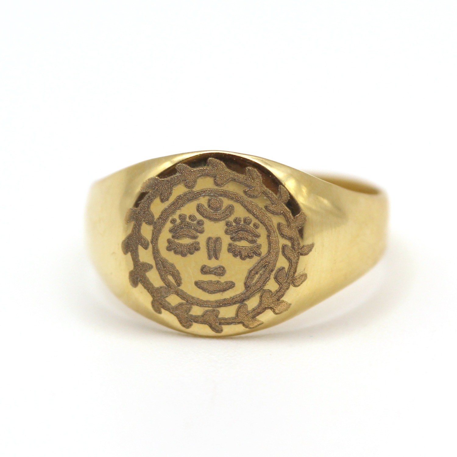 Happy Sun Signet Gold Ring | VicStoneNYC Fine Jewelry | Wolf & Badger