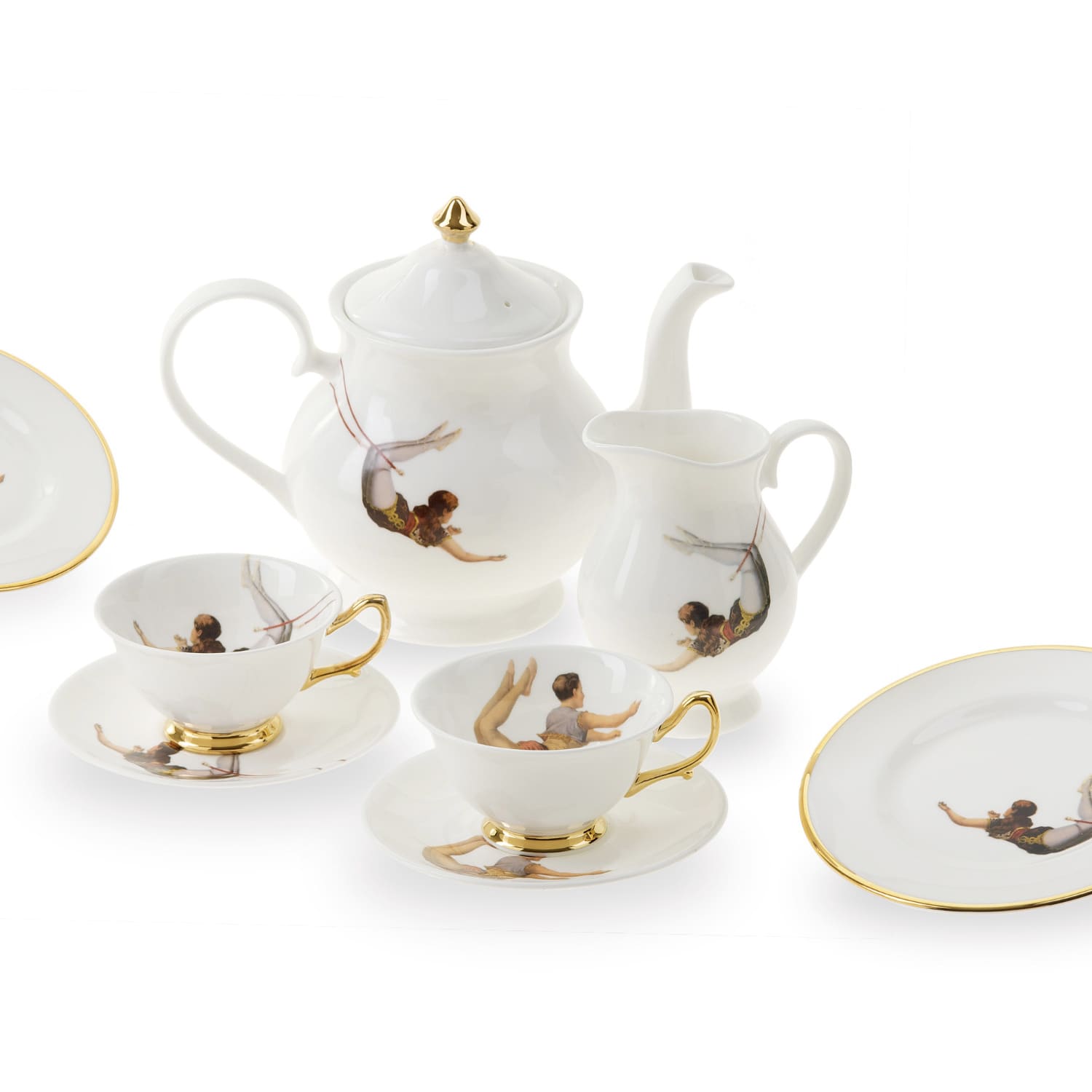Trapeze Tea For Two Tea Set | Melody Rose London | Wolf & Badger