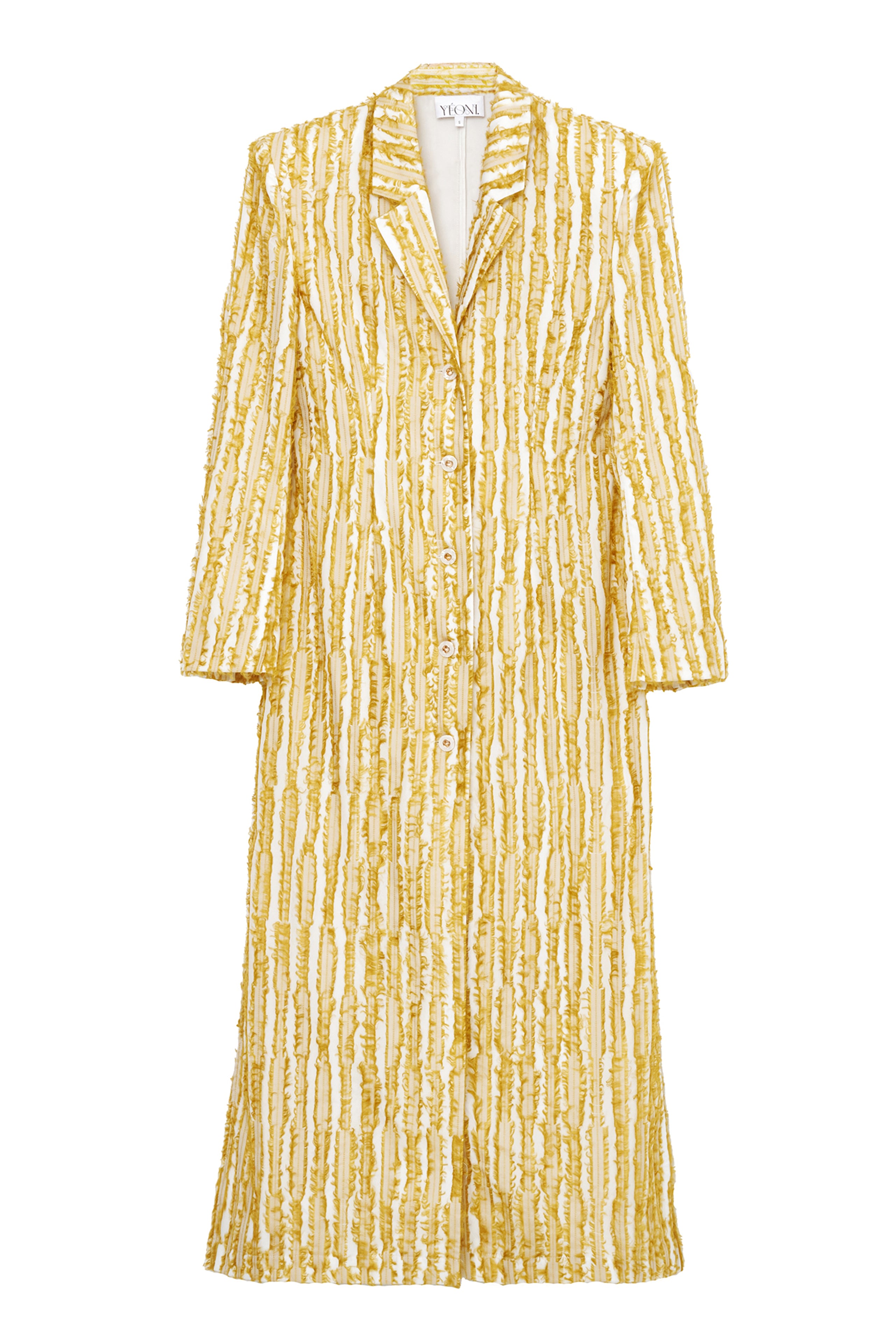 Yeoni. Women's Gold Abbot Fringed Woven Duster | ModeSens