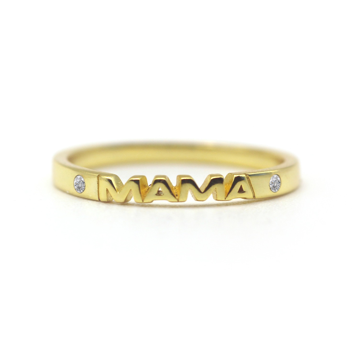 Mama Diamond Yellow Gold Ring | VicStoneNYC Fine Jewelry | Wolf & Badger