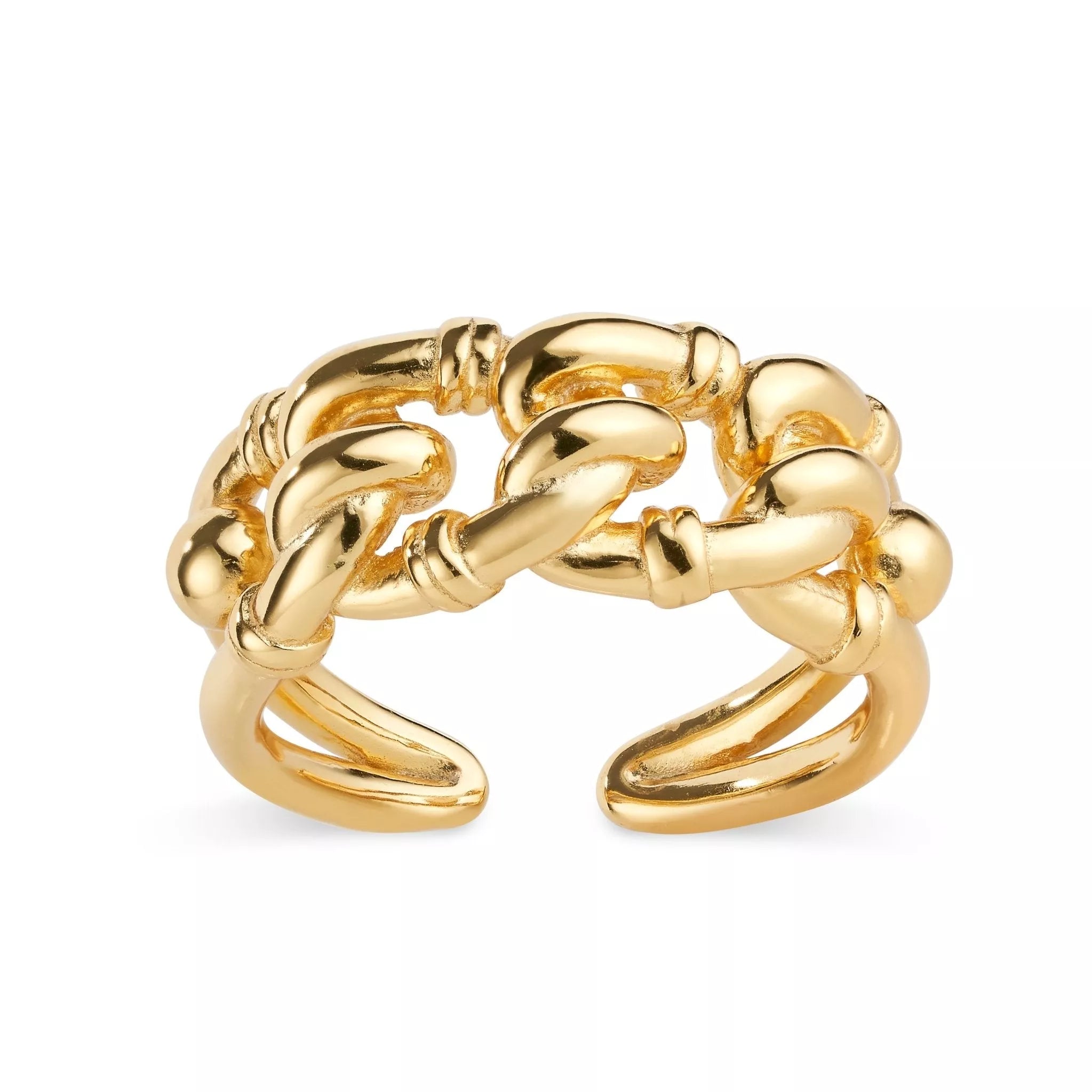 Thick Gold Chain Link Ring | Elk & Bloom | Wolf & Badger