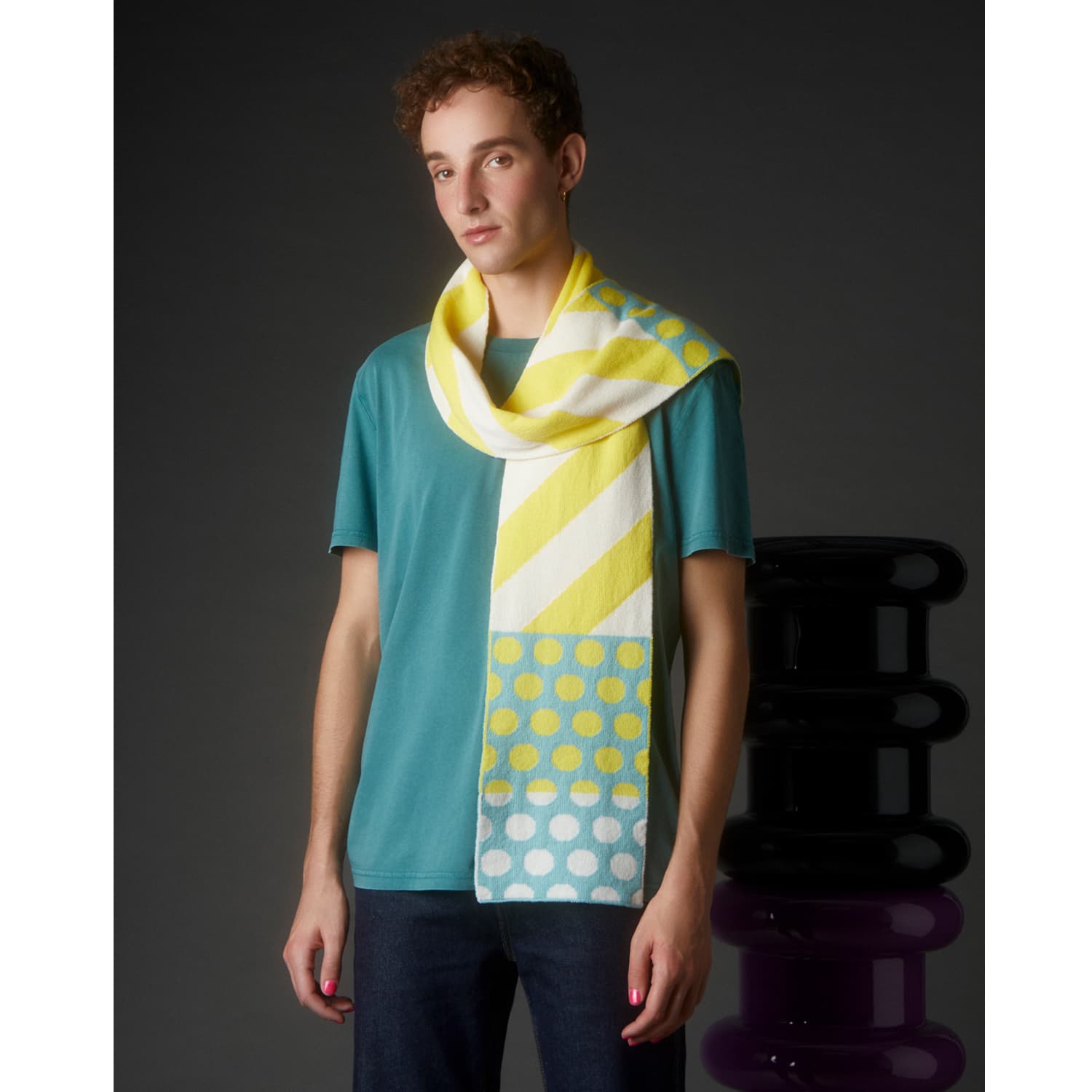 Cashmere scarf yellow store