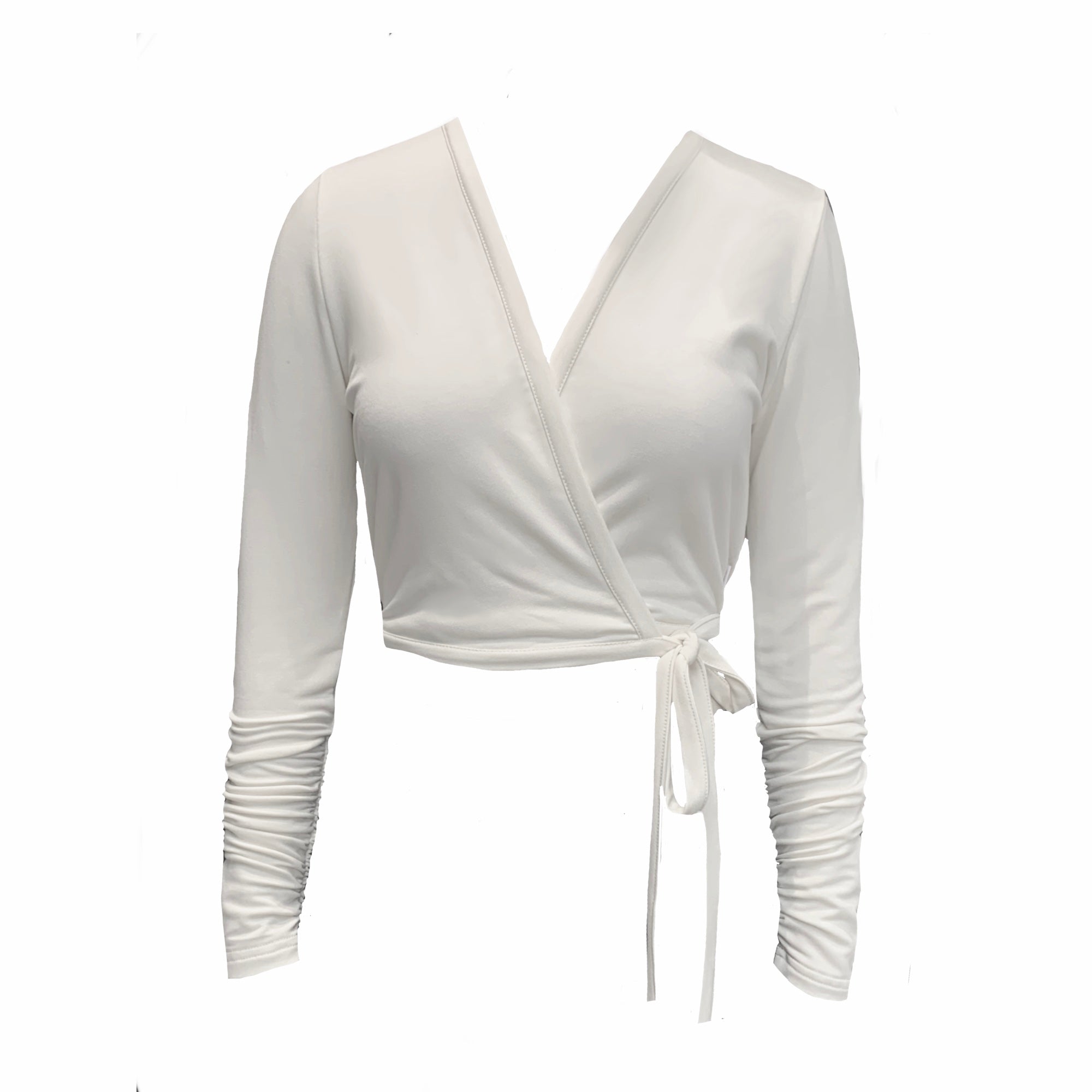 Daisy Ballet Wrap Top In Cream | Frock Tales | Wolf & Badger