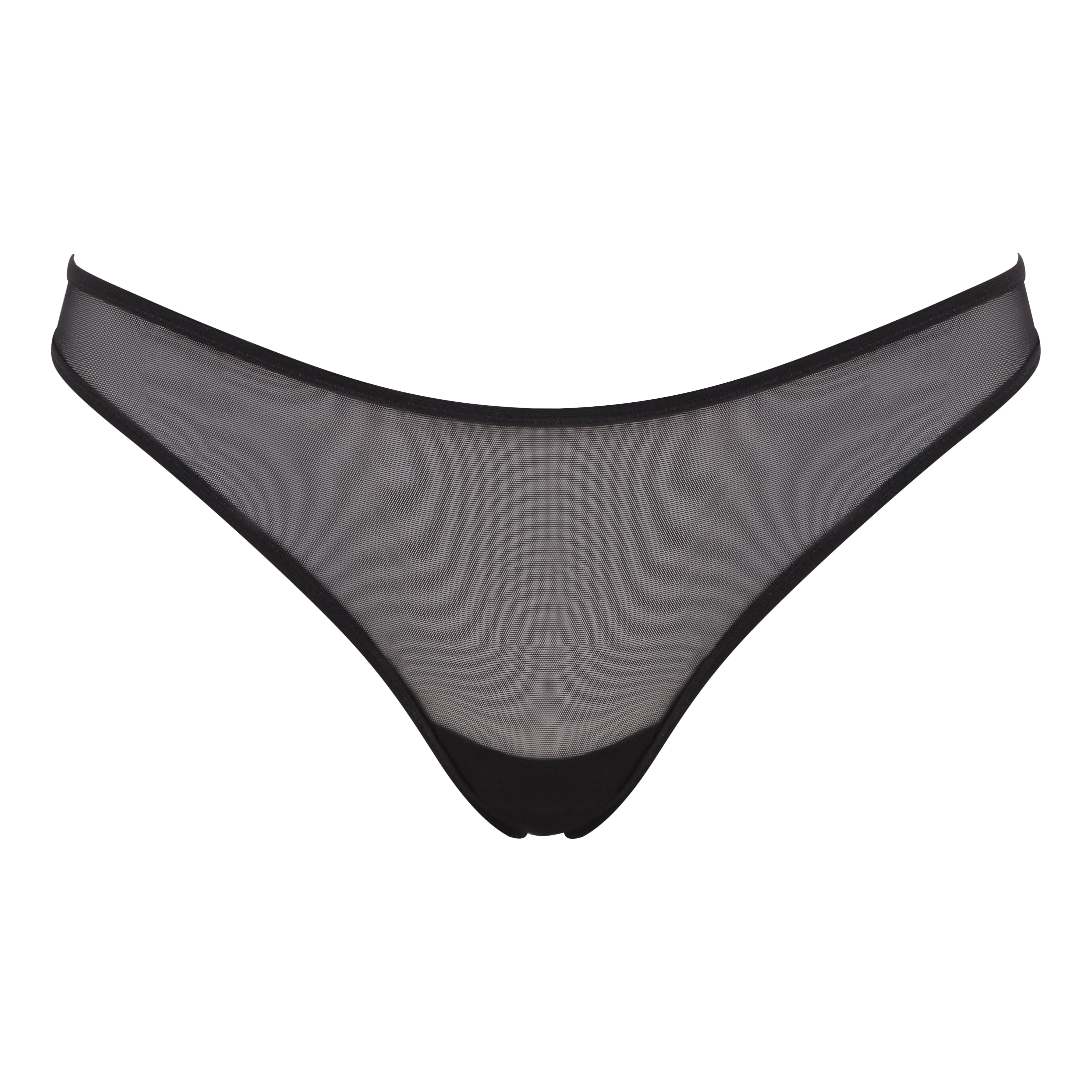 Hedonista Lingerie Women's Black Mesh Cheeky Bikini Brief | ModeSens