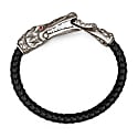 Alligator Clasp Bracelet in Silver 18KT Gold and Rubies | Snake Bones ...