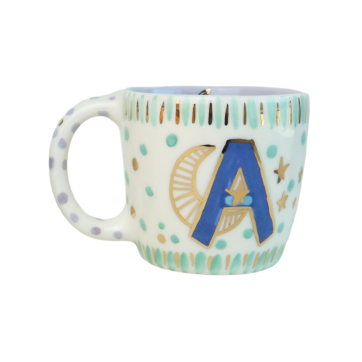 Sherie Boutik Moon A Blue Alphabet Mug | ModeSens
