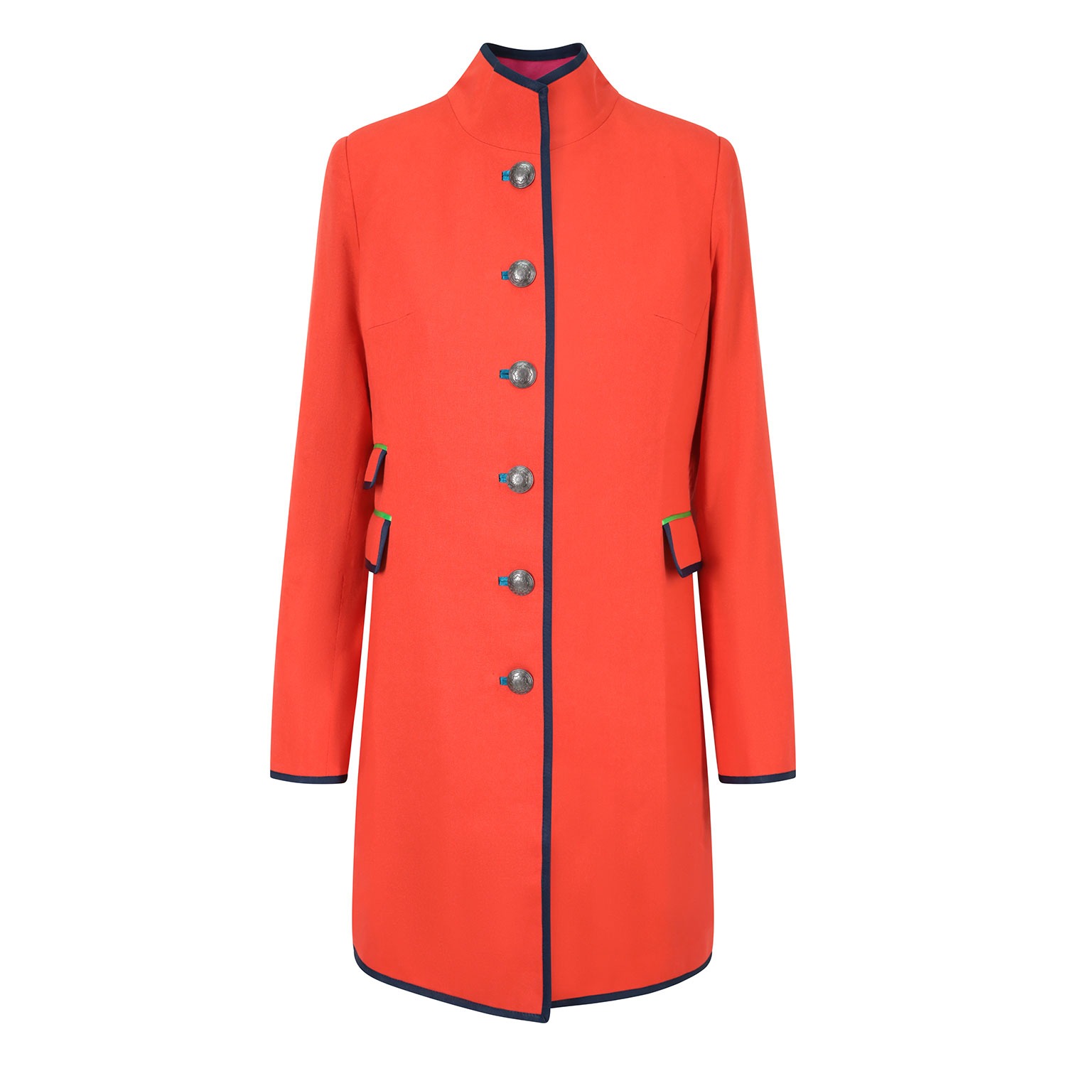 Orange Linen Cavalier Coat | Beatrice von Tresckow | Wolf & Badger