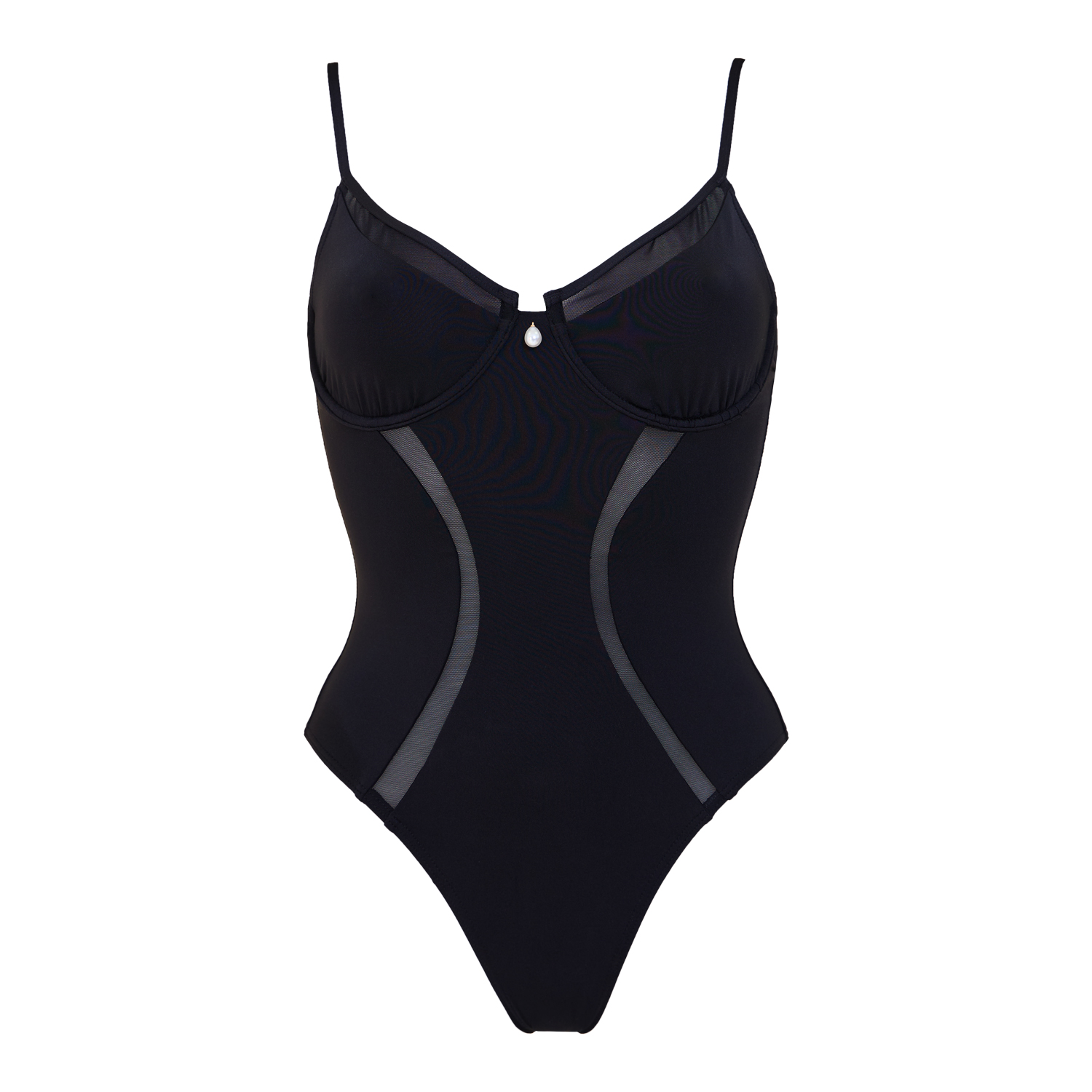 The Pearl Essence One Piece Swimsuit With Mesh Detail | Aulala Paris ...