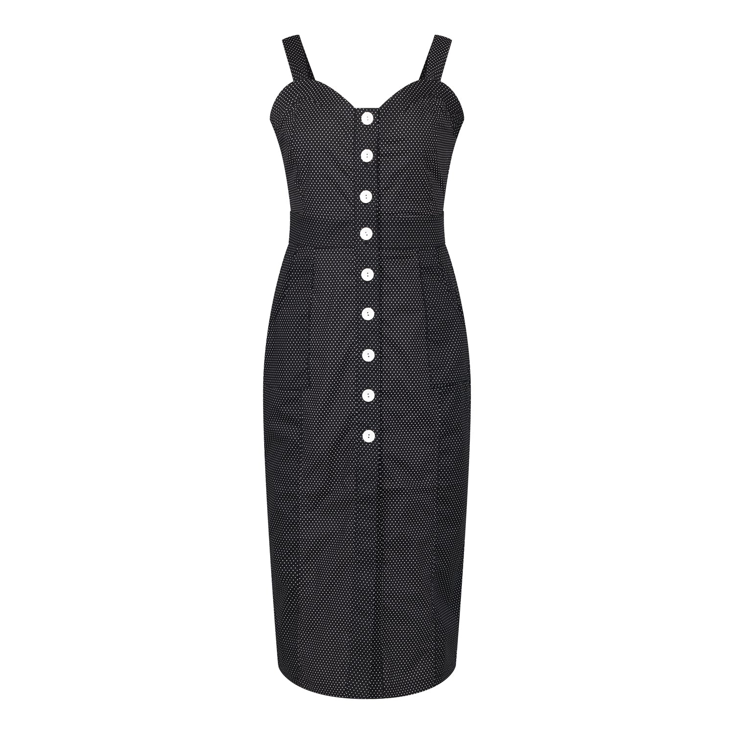 Queenie Quintessential Sweetheart High Waisted Dress In Black | Deer ...