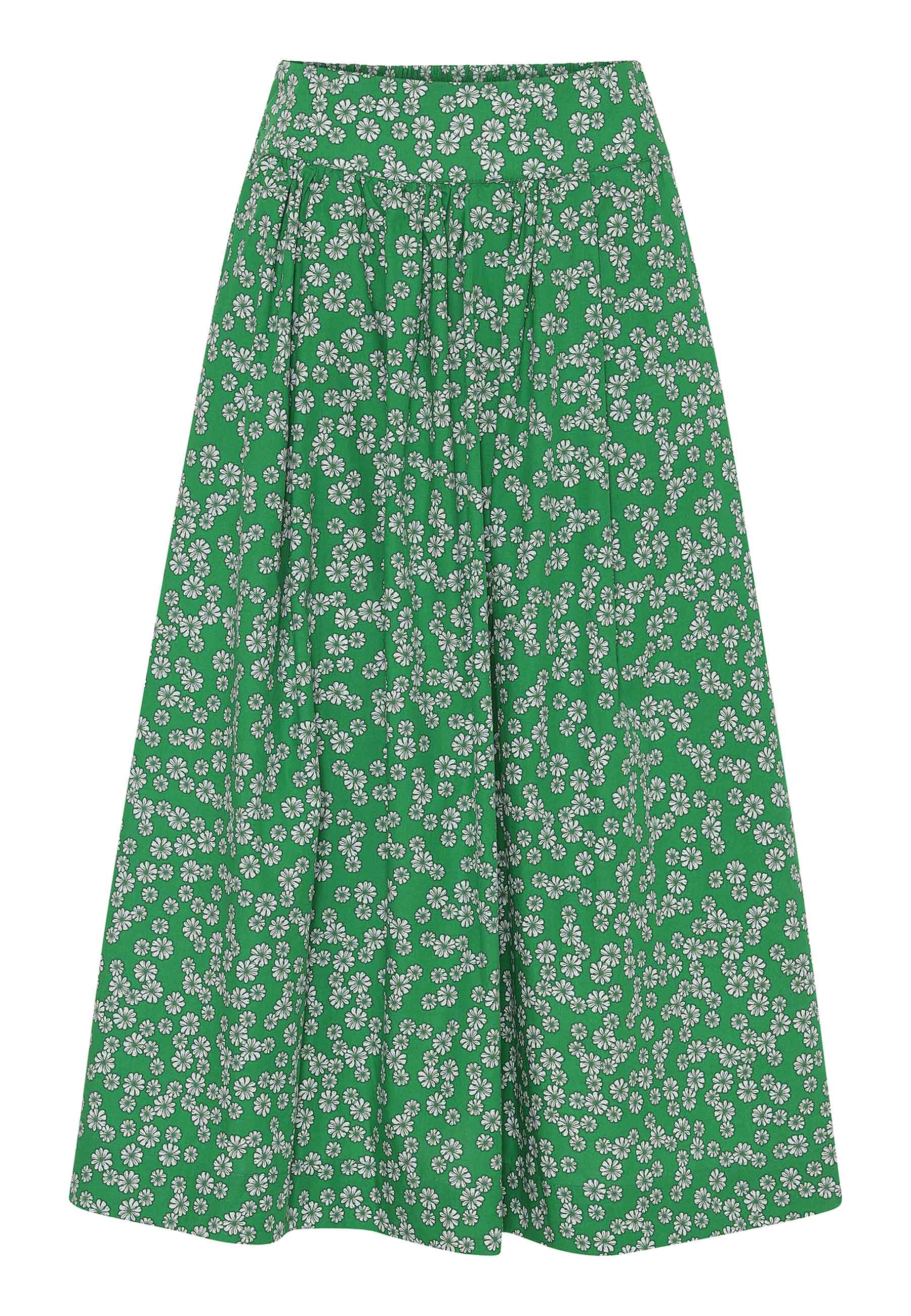 Grobund Mette Skirt - Green Flower | GROBUND | Wolf & Badger