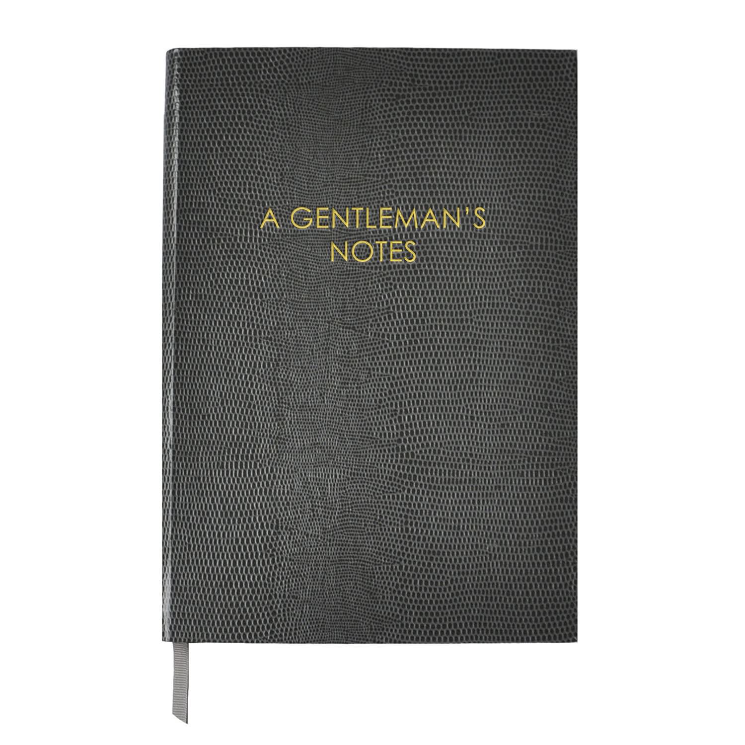 A Gentleman's Notes A5 Notebook | Sloane Stationery | Wolf & Badger