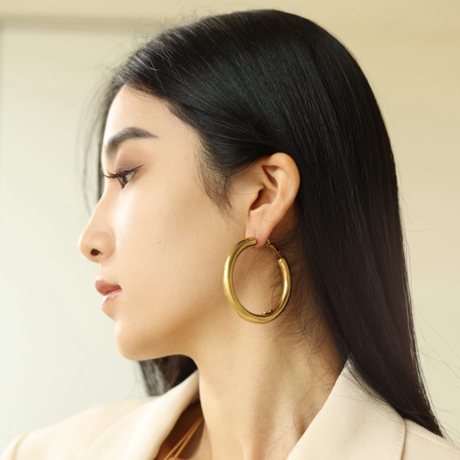 Retro Hoop Earrings | Retro Chic | Wolf & Badger Retro Hoop Earrings | Retro Chic | Wolf & Badger