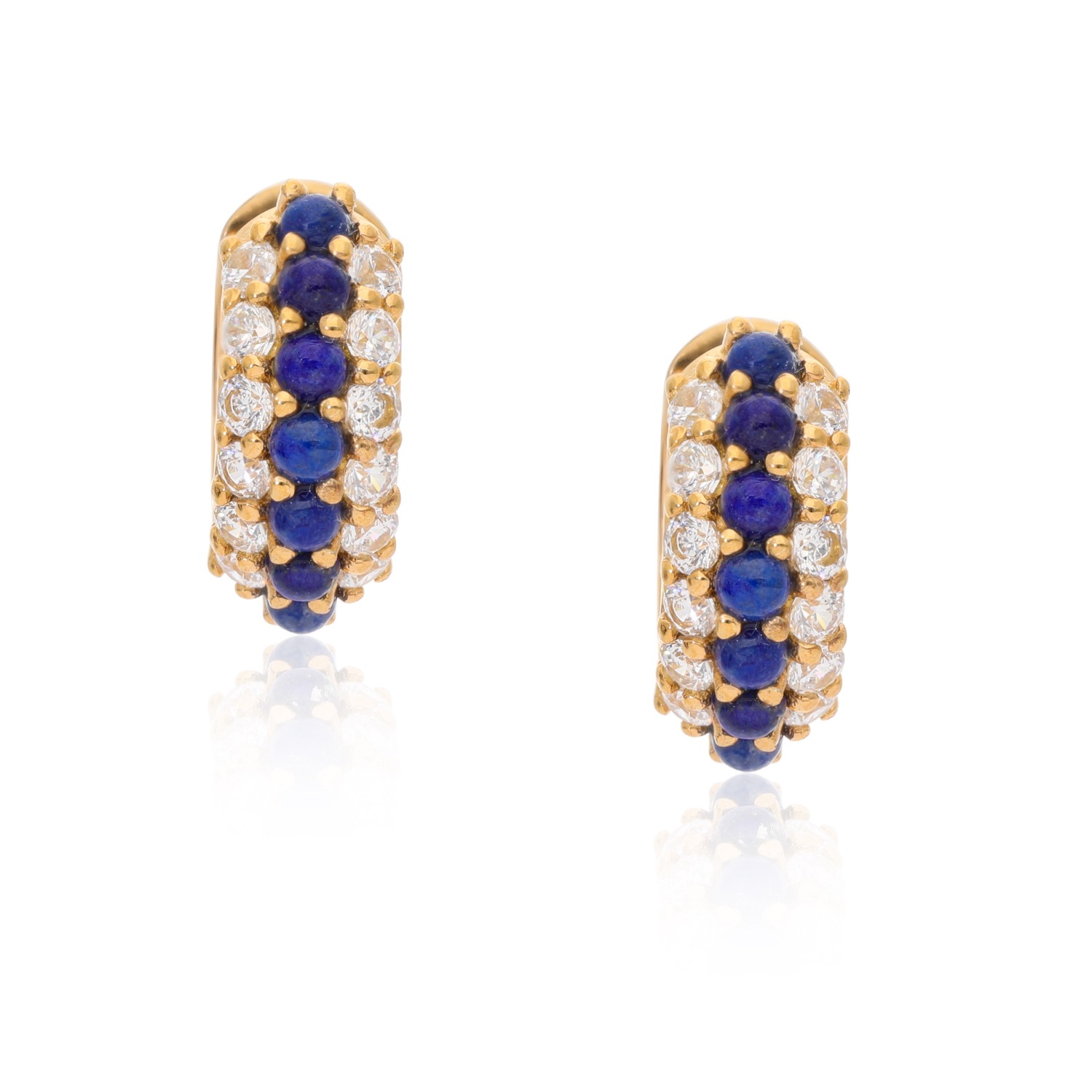 Summer Sparkle Huggies - Lapis | Preeti Sandhu | Wolf & Badger
