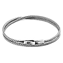 Classic Grey Liverpool Silver & Rope Bracelet | ANCHOR & CREW | Wolf ...