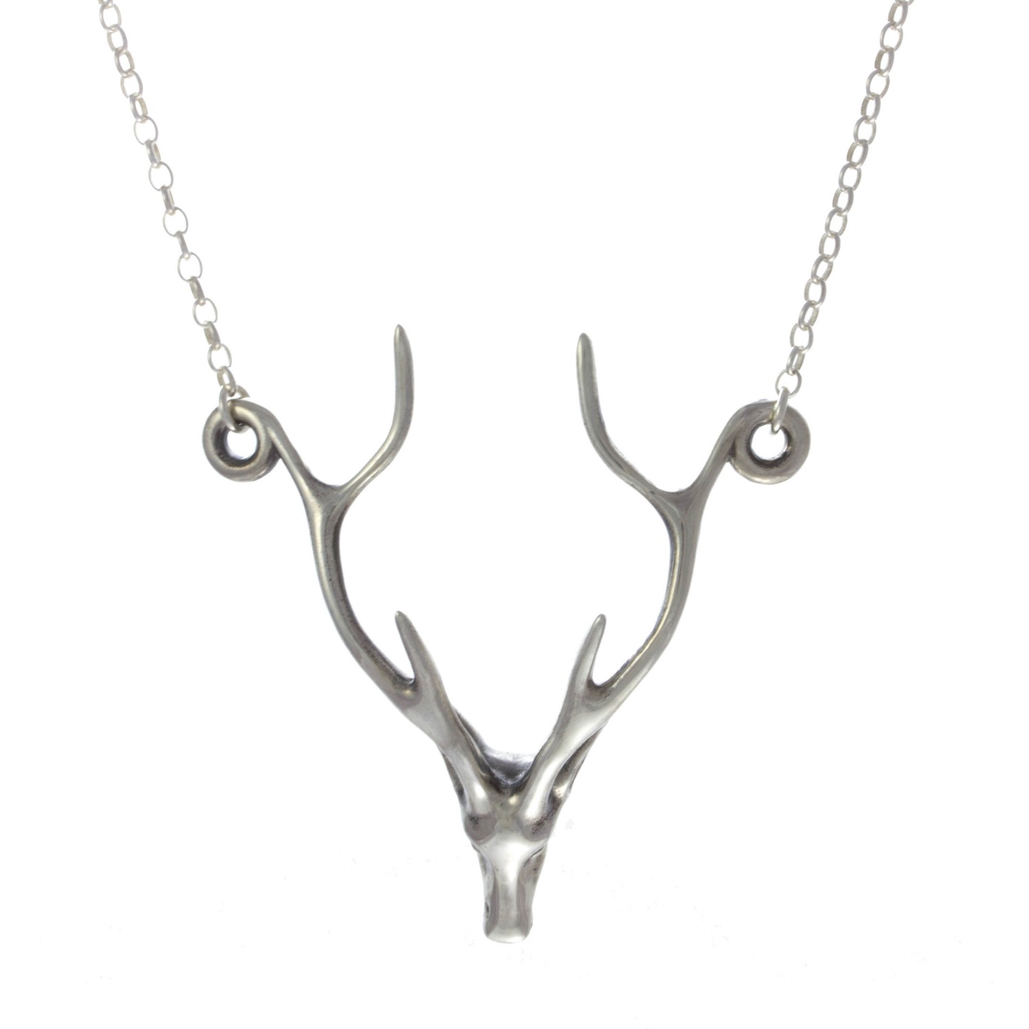 Deer Necklace - Silver | Lee Renee | Wolf & Badger