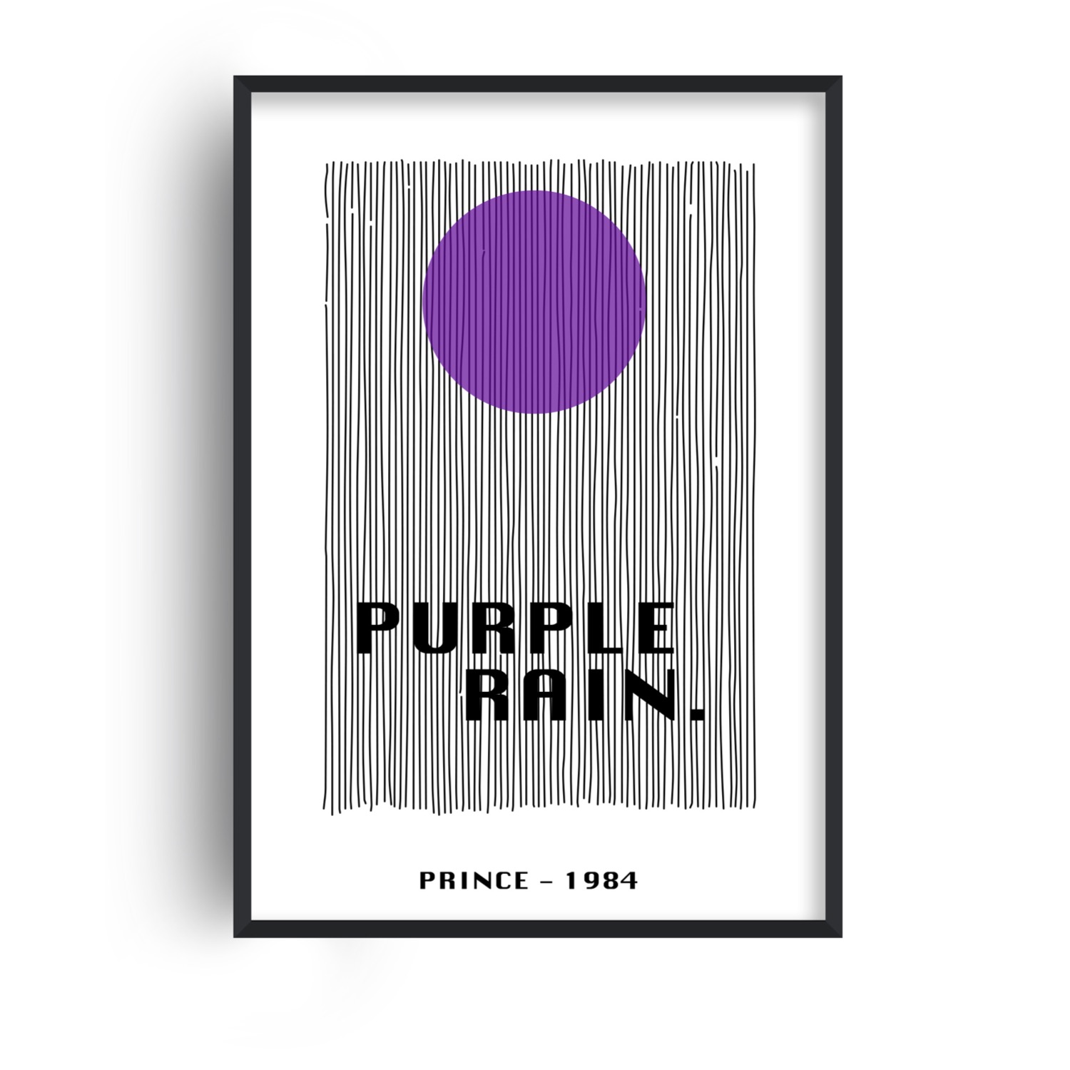 Purple Rain Prince Inspired Retro GicléE Art Print | Fanclub | Wolf ...
