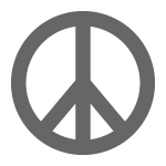 Bold Peace Sign Craft Shape | Craftcuts.com