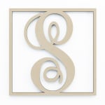 Entwine Monogram Initial - Wood Entwine Initial | Craftcuts.com