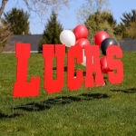 Graduation Yard Letters - Temporary Signs | CraftCuts.com