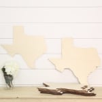 Texas Craft Shape - Wood Cutout - Any Size | CraftCuts.com