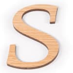Veneer Hardwood Letter - Alder, Oak, Cherry, Walnut Signs | Woodland ...