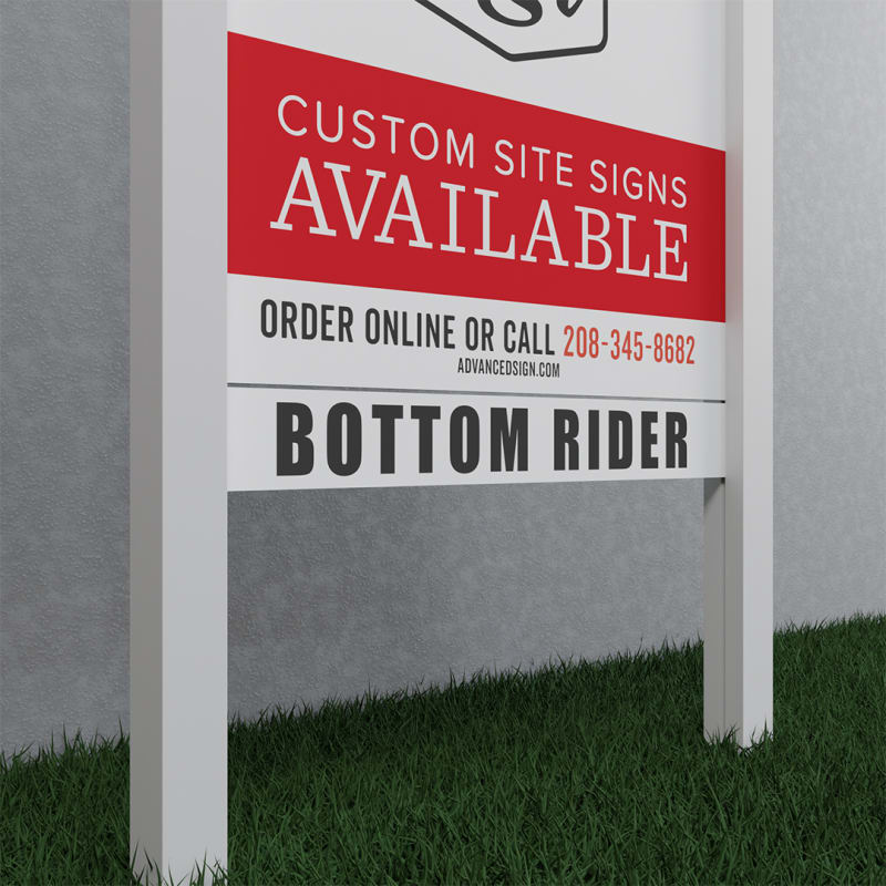 Custom Site Sign Riders | Advanced Sign