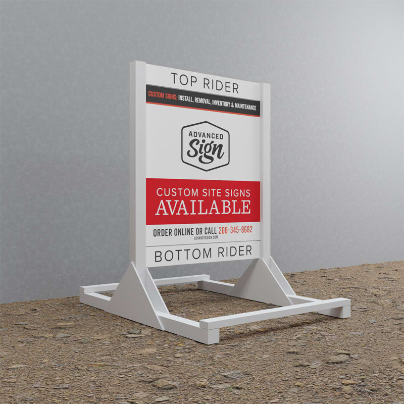 Commercial Real Estate Sign - 4 x 4 ft | Advanced Sign
