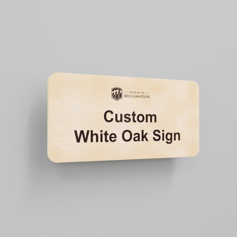 Custom White Oak Sign | Advanced Sign