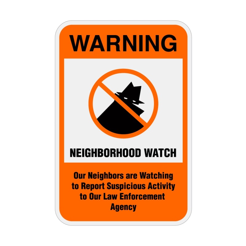 Neighborhood Watch Sign - 18 x 12 | Advanced Sign