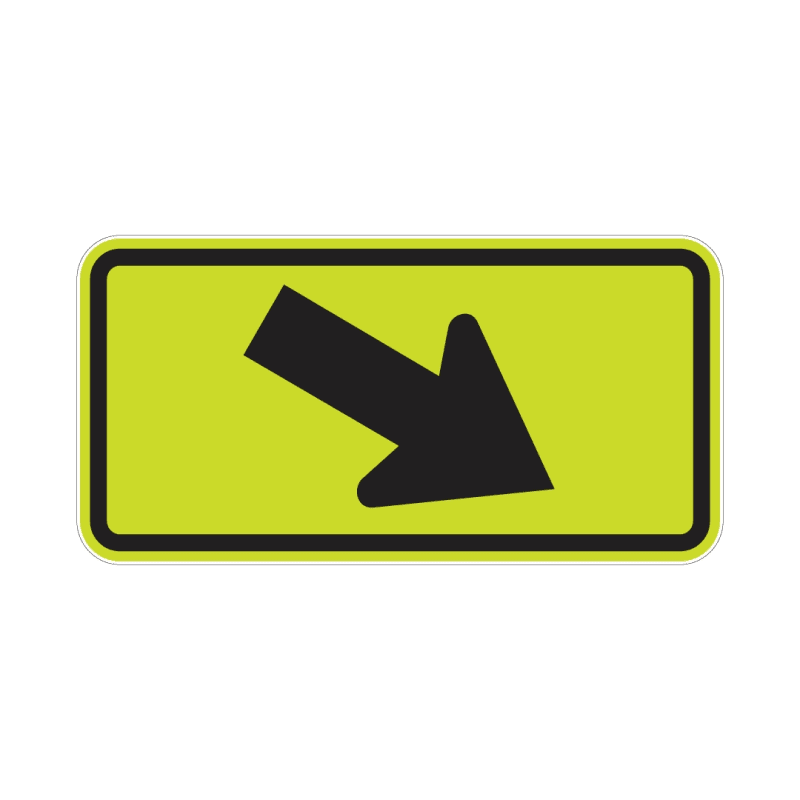 Directional Arrow Right Sign (FYG) (W16-7R)