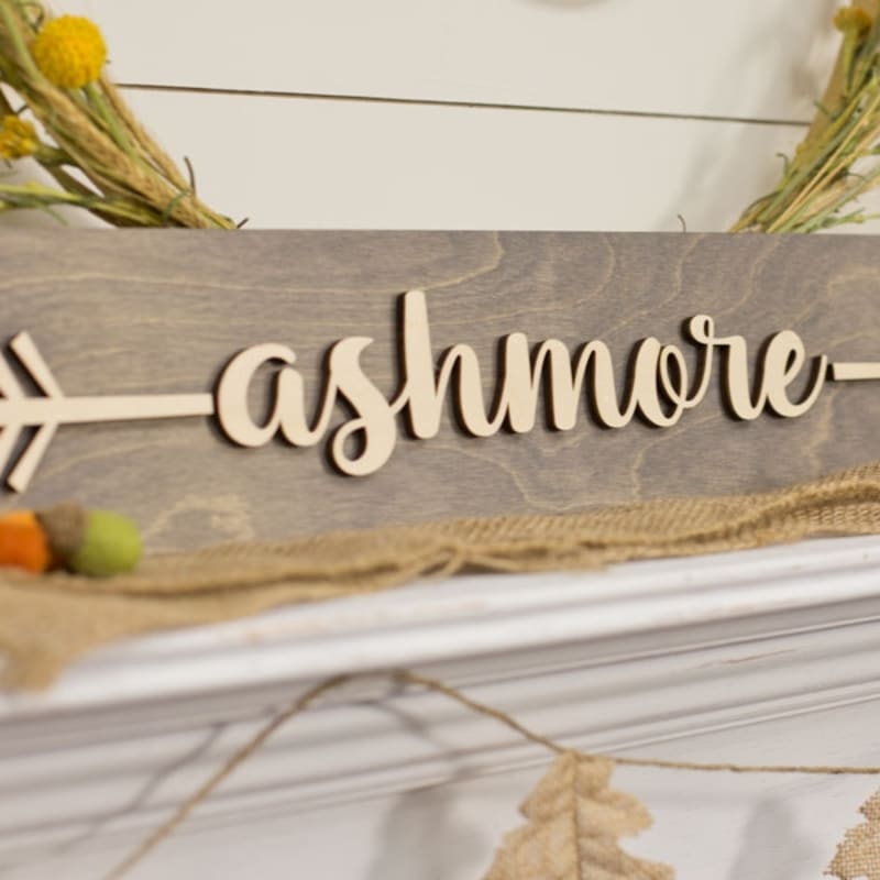 Custom Arrow Wood Sign | CraftCuts.com