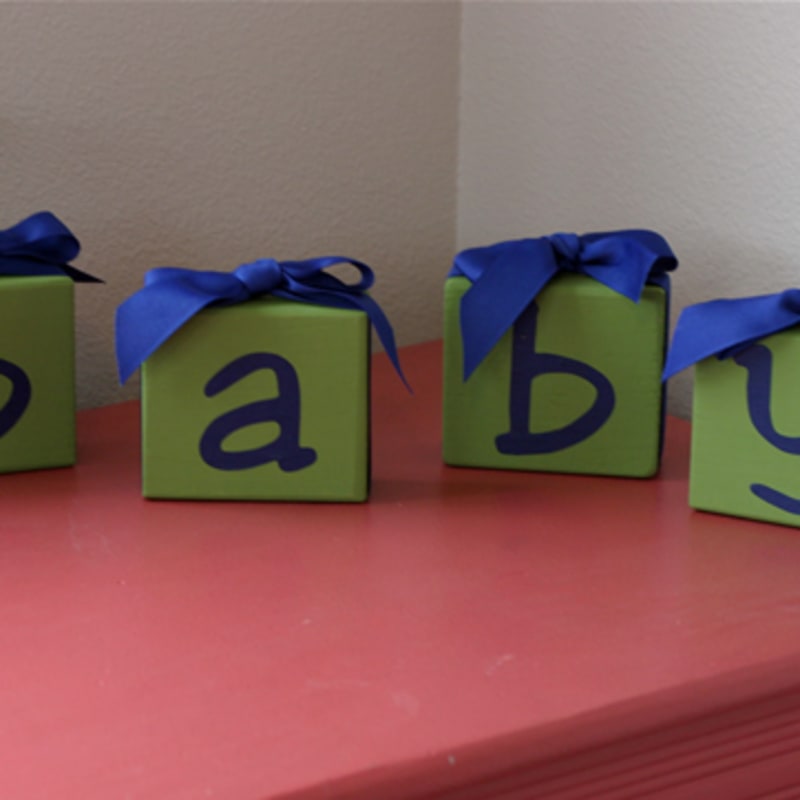 Wood Block Letters - Custom Baby Block Letters | Craftcuts