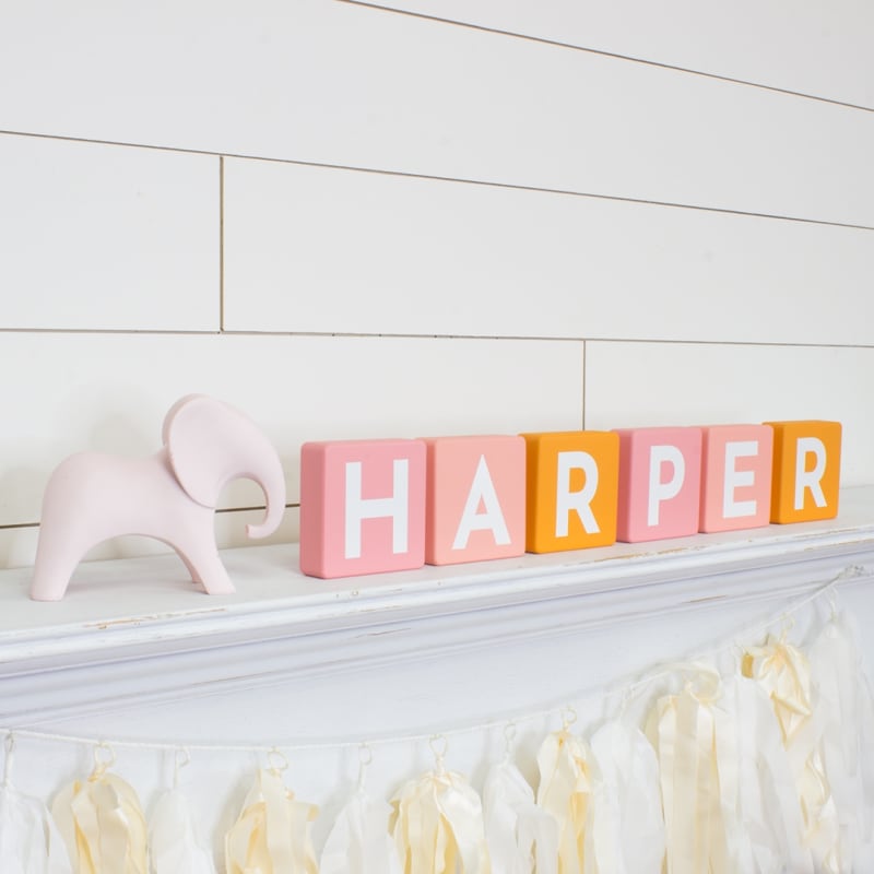 Wood Block Letters - Custom Baby Block Letters | Craftcuts