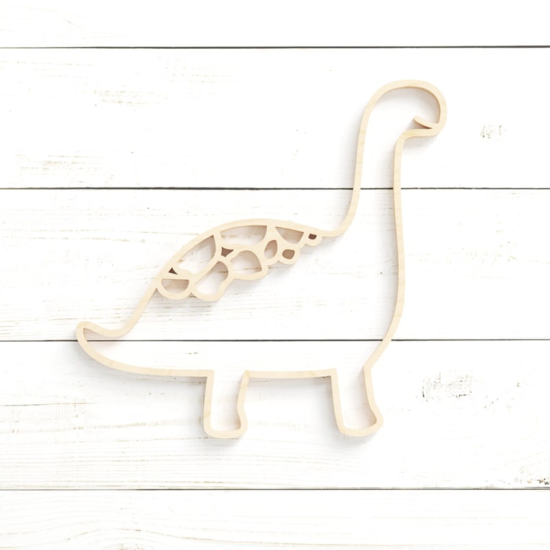 Brontosaurus Dinosaur Cutout Craft Shape - Any Material | CraftCuts.com