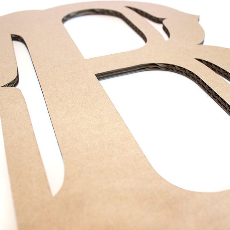 Cardboard Letters | Temporary Craft Letters