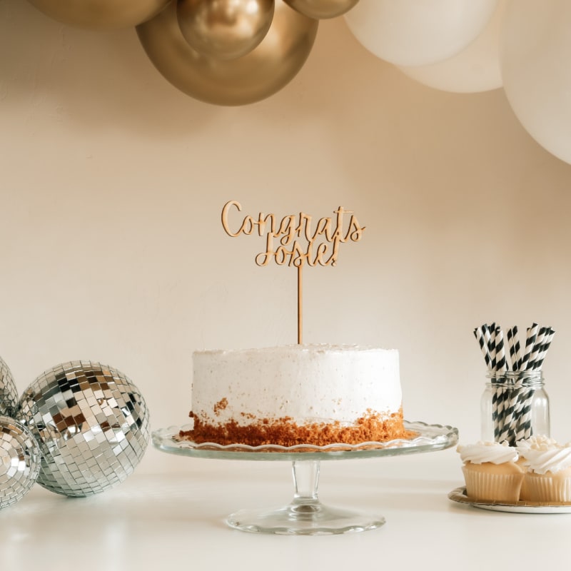 Congrats Cake Topper | CraftCuts.com