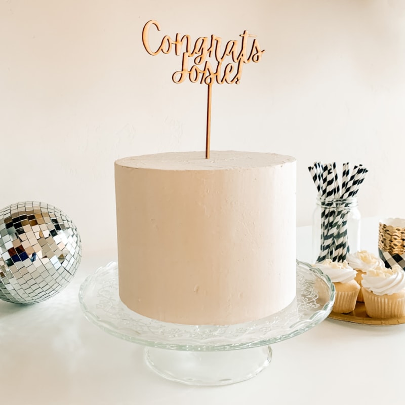 Congrats Cake Topper | CraftCuts.com