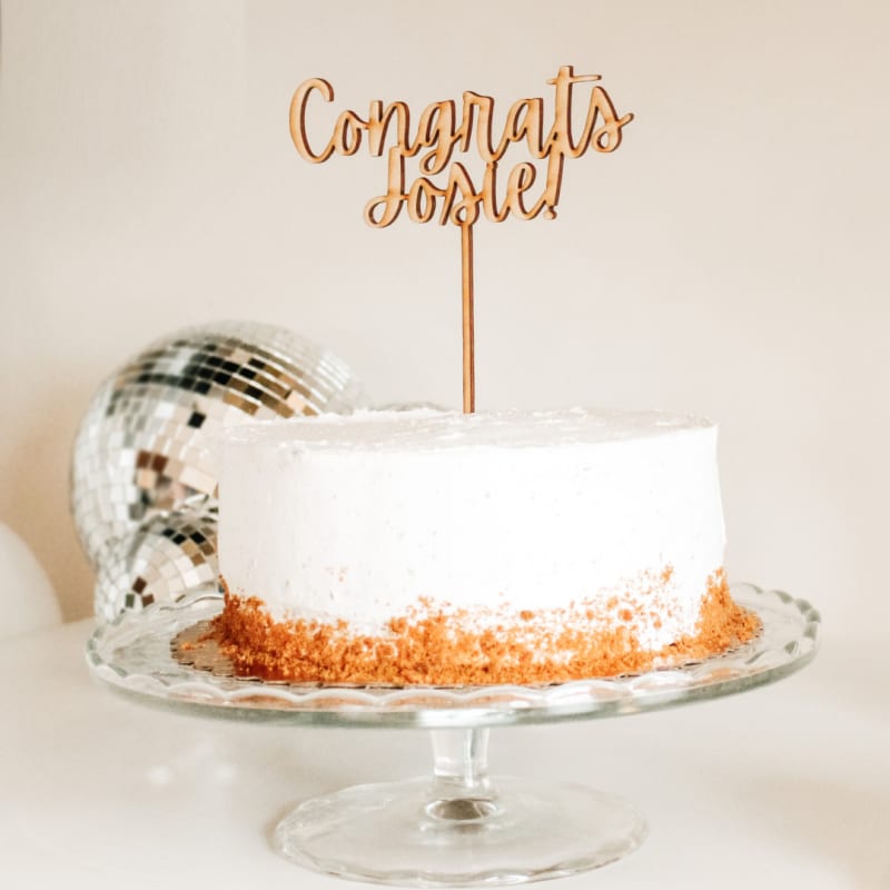 Congrats Cake Topper | CraftCuts.com