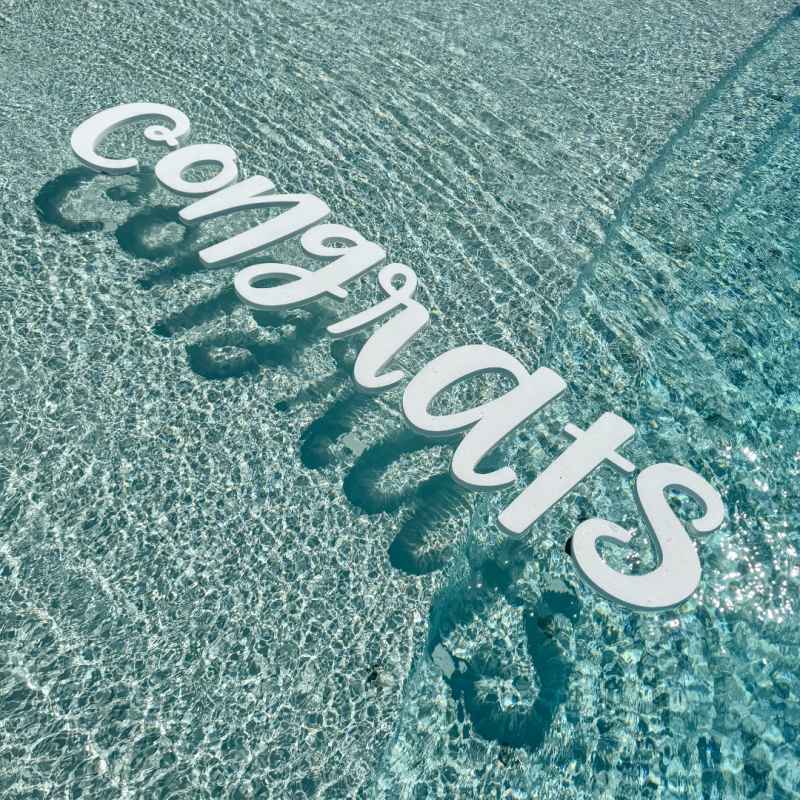 Congrats Floating Foam Letters | CraftCuts.com